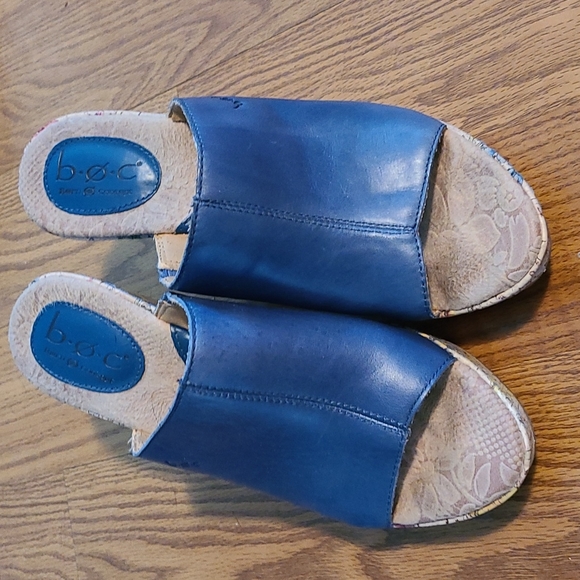 boc | Shoes | Boc Born Concept Blue Floral Wedge | Poshmark